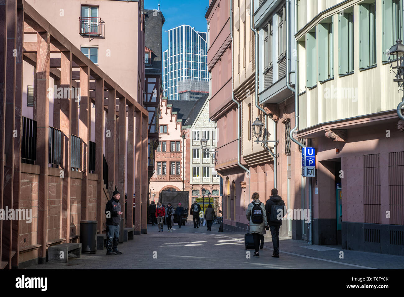 Tourist and architecture in Frankfurt, Germany Stock Photo - Alamy