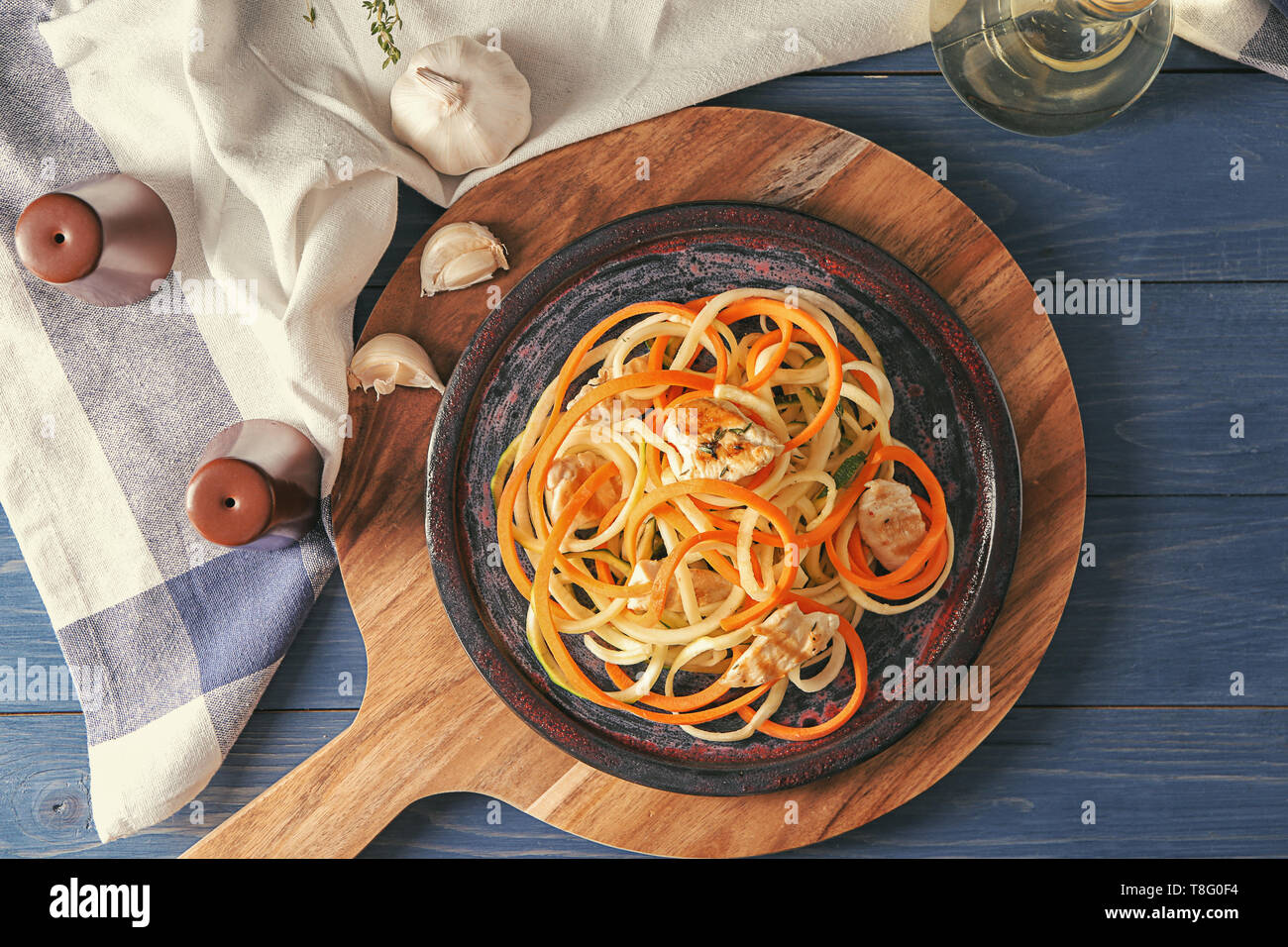 Carrot thin strips hi-res stock photography and images - Alamy