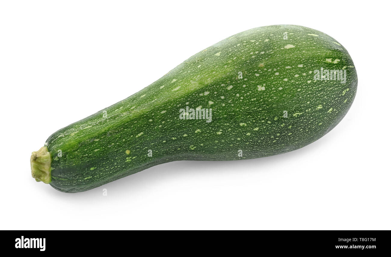 Fresh zucchini isolated on white Stock Photo - Alamy