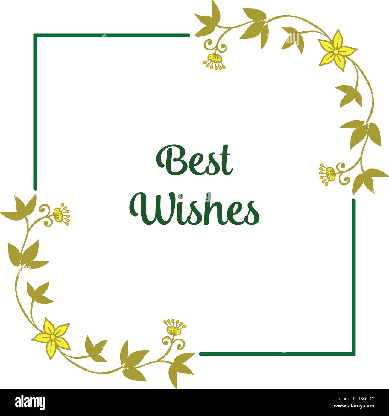 Vector illustration various pattern art leaf flower frame with card ...
