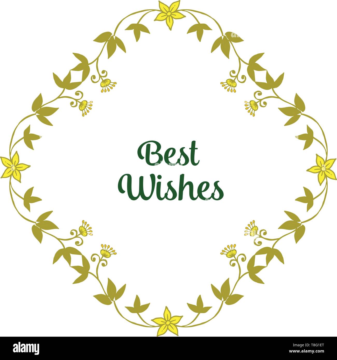 Vector illustration various pattern art leaf flower frame with card ...