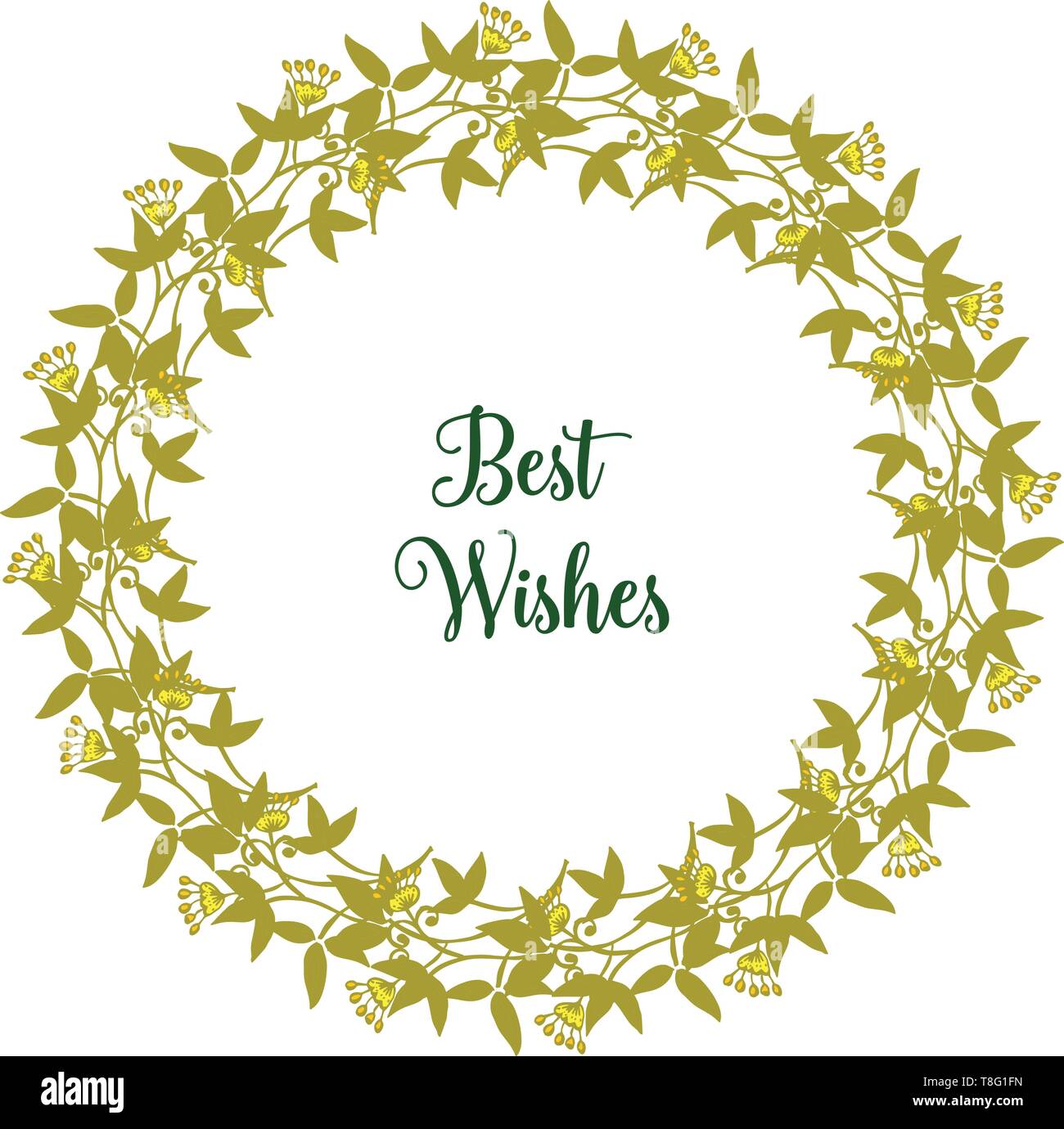 Vector illustration various artwork leaf floral frame with decorative ...