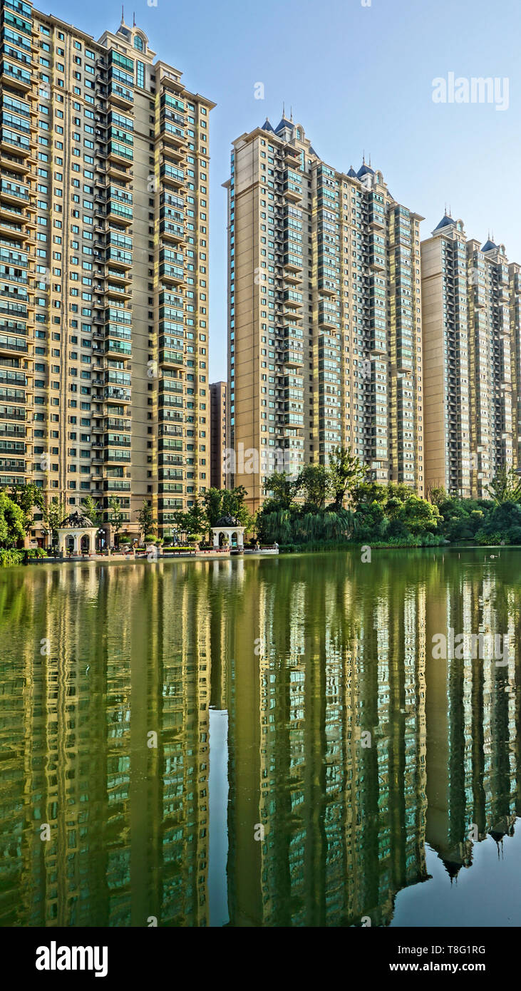 High-rise building in residential district Stock Photo - Alamy
