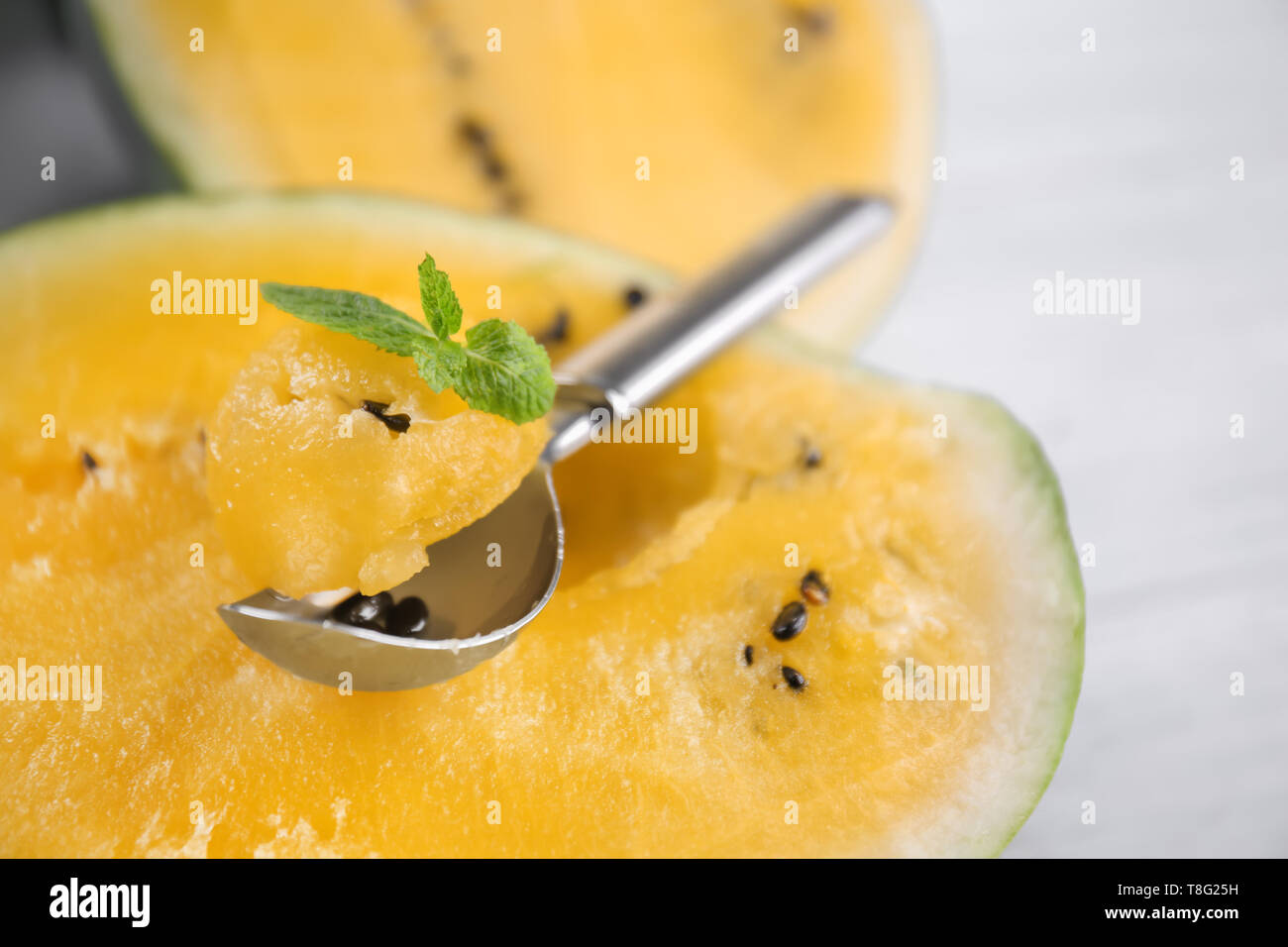 Watermelon scoop hi-res stock photography and images - Alamy