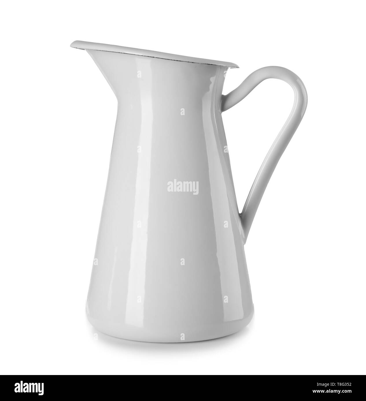 Jug on white background Stock Photo - Alamy
