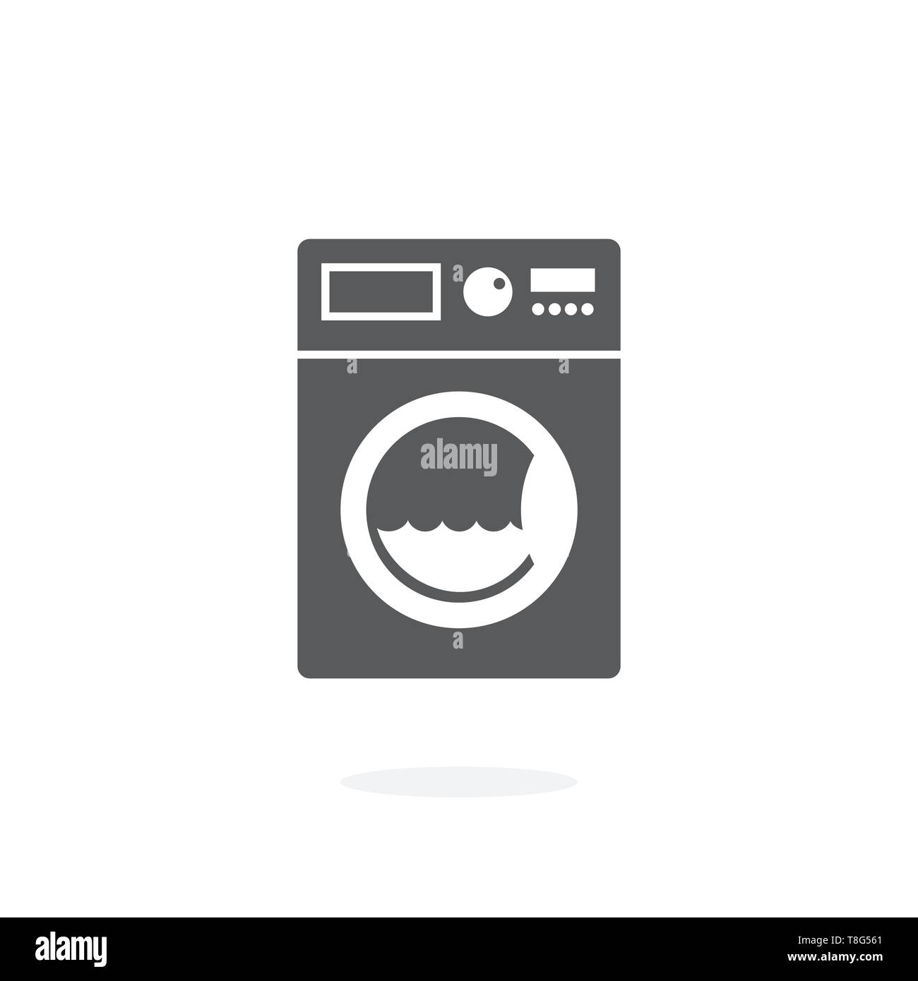 Washing machine icon on white background Stock Vector Image & Art - Alamy