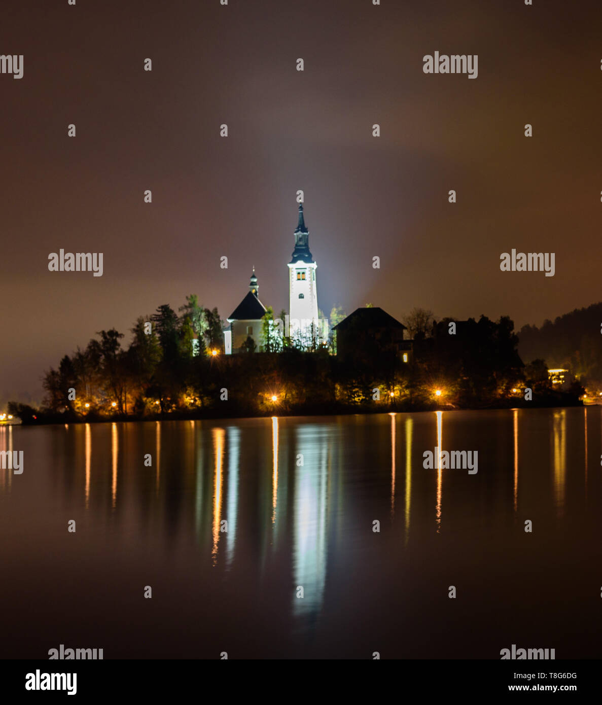 Night view on bled hi-res stock photography and images - Alamy