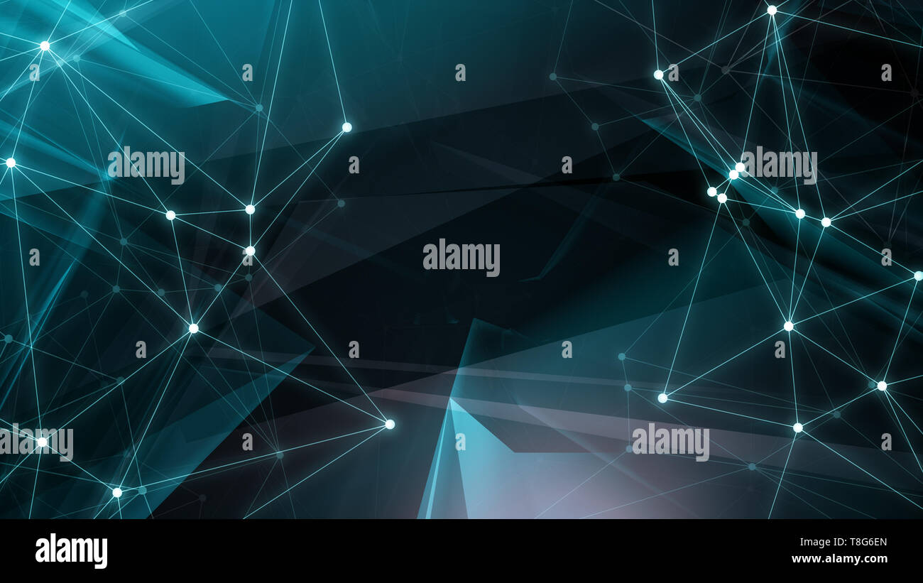 Creative random transparent shapes connections, graphic abstract ...