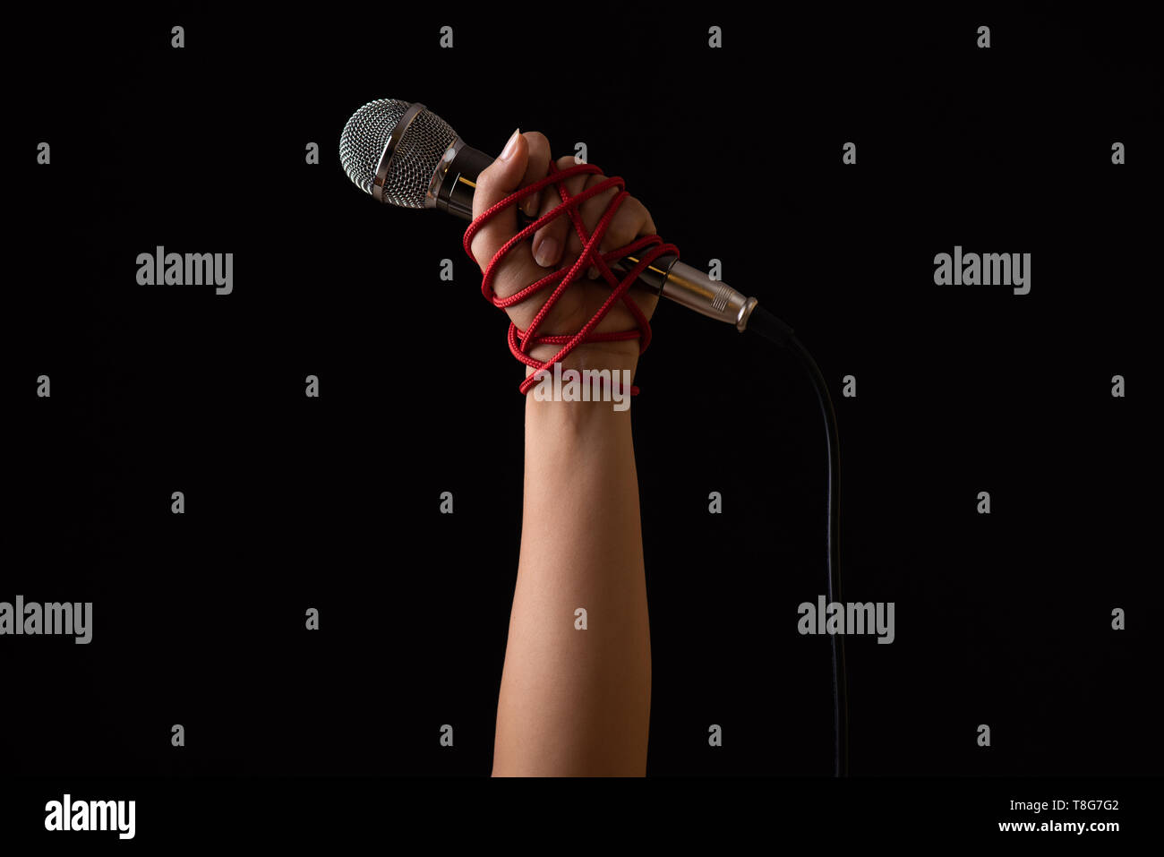 Hand tied rope woman hi-res stock photography and images - Alamy