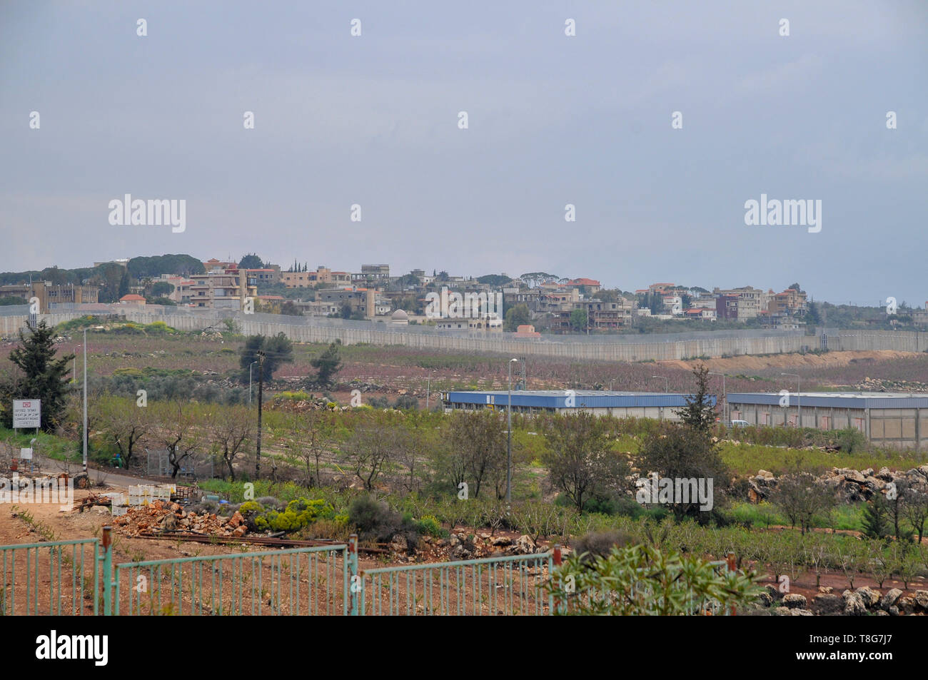 Looking into Lebanon at the Dado observation Point Metula, Upper ...