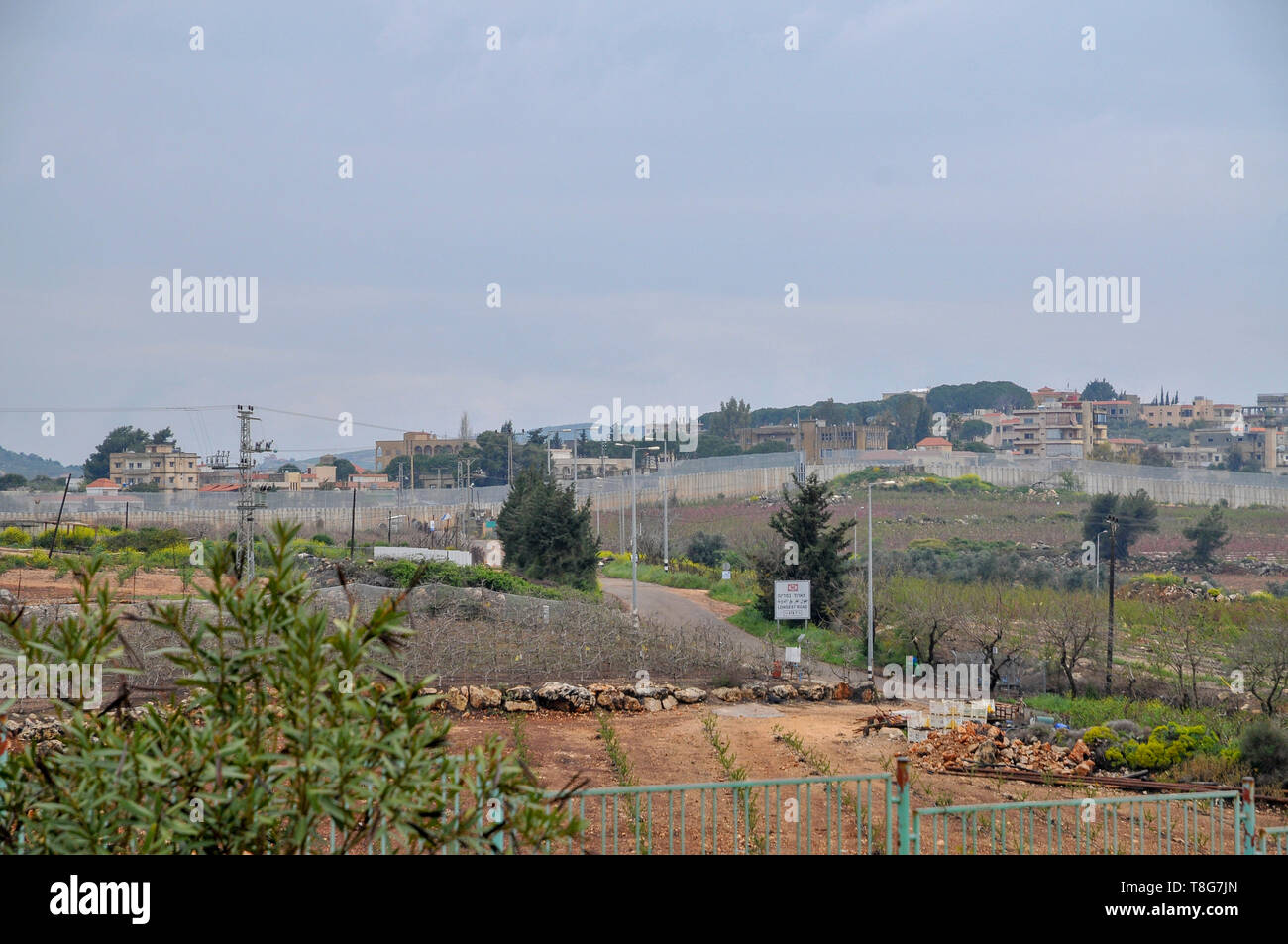 Looking into Lebanon at the Dado observation Point Metula, Upper ...