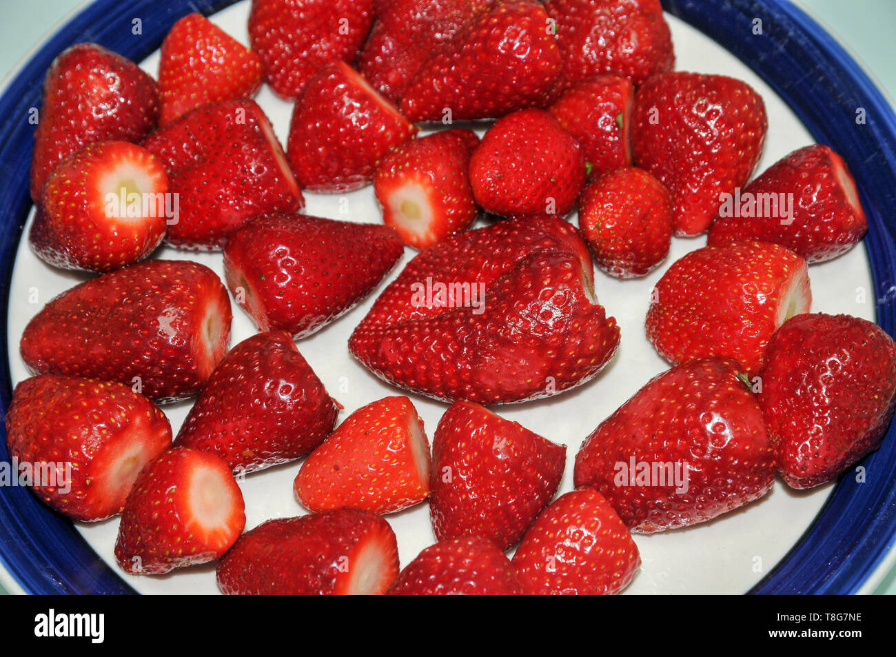 Fresh strawberry healthy snack Stock Photo - Alamy