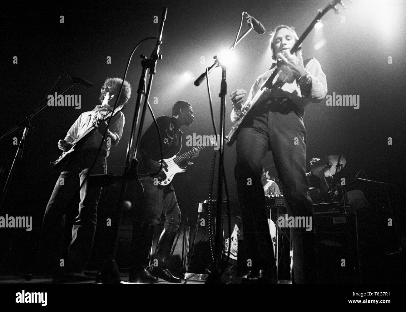 Chris Hillman, Stephen Stills and Calvin Samuel of Manassas perform on ...