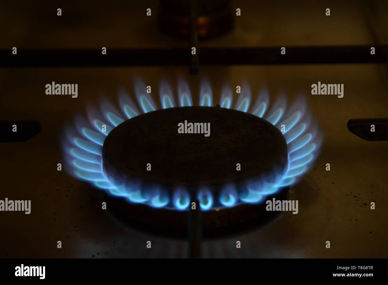 Burner of a gas stove. Germany Stock Photo - Alamy