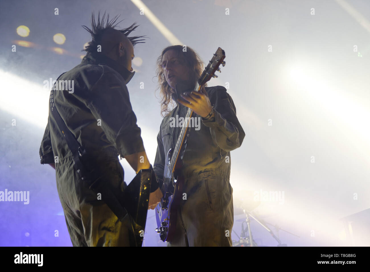 Fetus, singer & Flockos, lead guitar of Ultra Vomit perform at the ...
