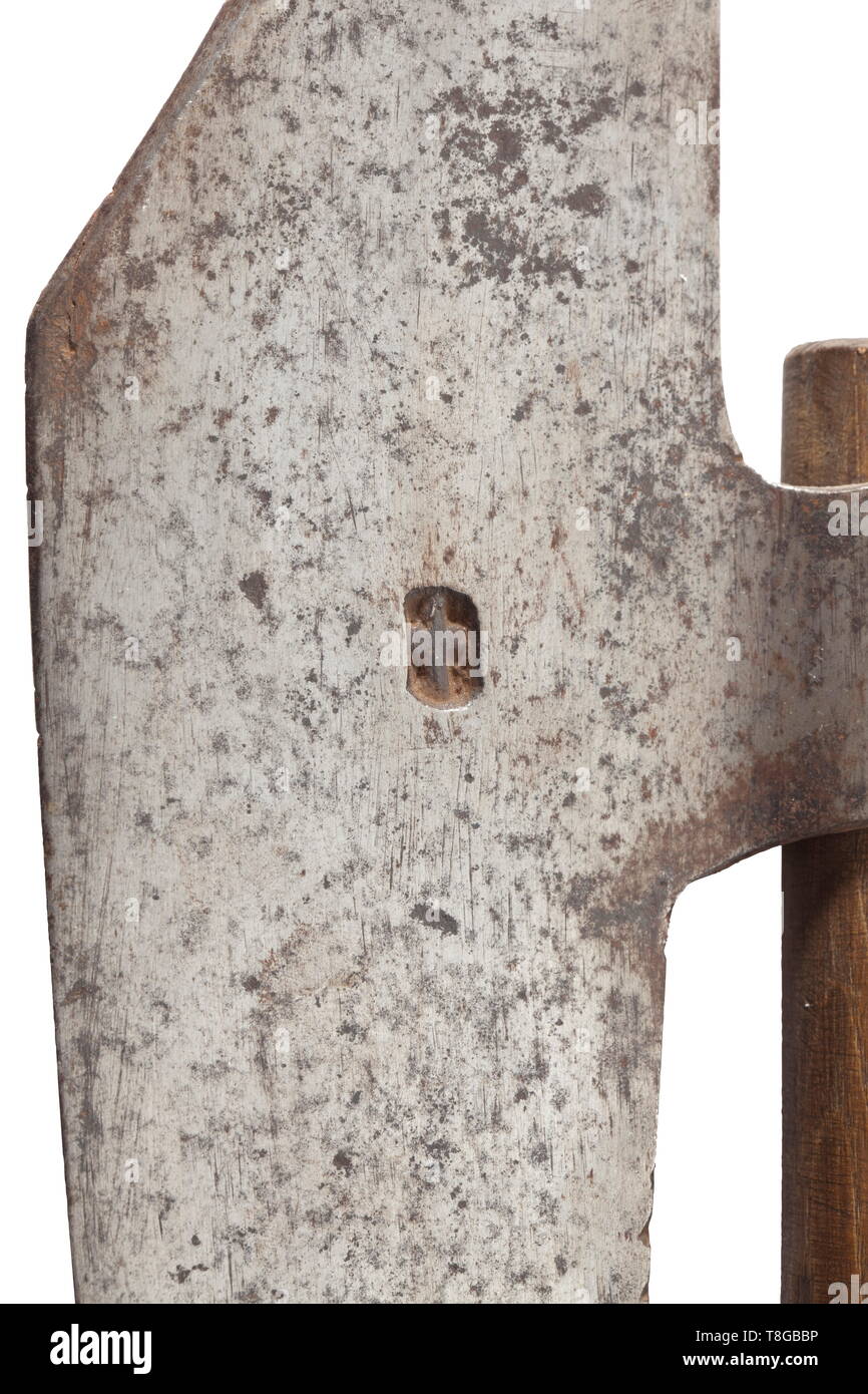 A very rare Swiss Medieval halberd second half of the 14th century. The ...