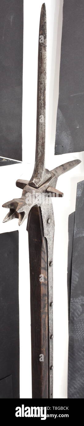 A Swiss Lucerne hammer late 16th-early 17th century. The head formed of ...
