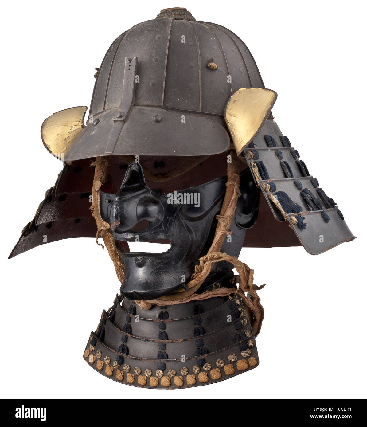 A Japanese kabuto with mempo, 2nd half of the Edo/early Meiji period A ...