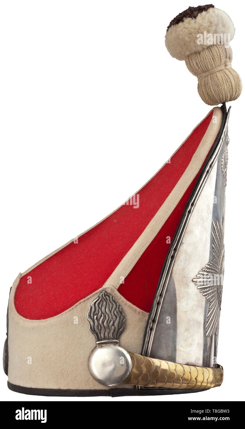 A grenadier cap M 1894 for enlisted men in the Castle Guard Company ...