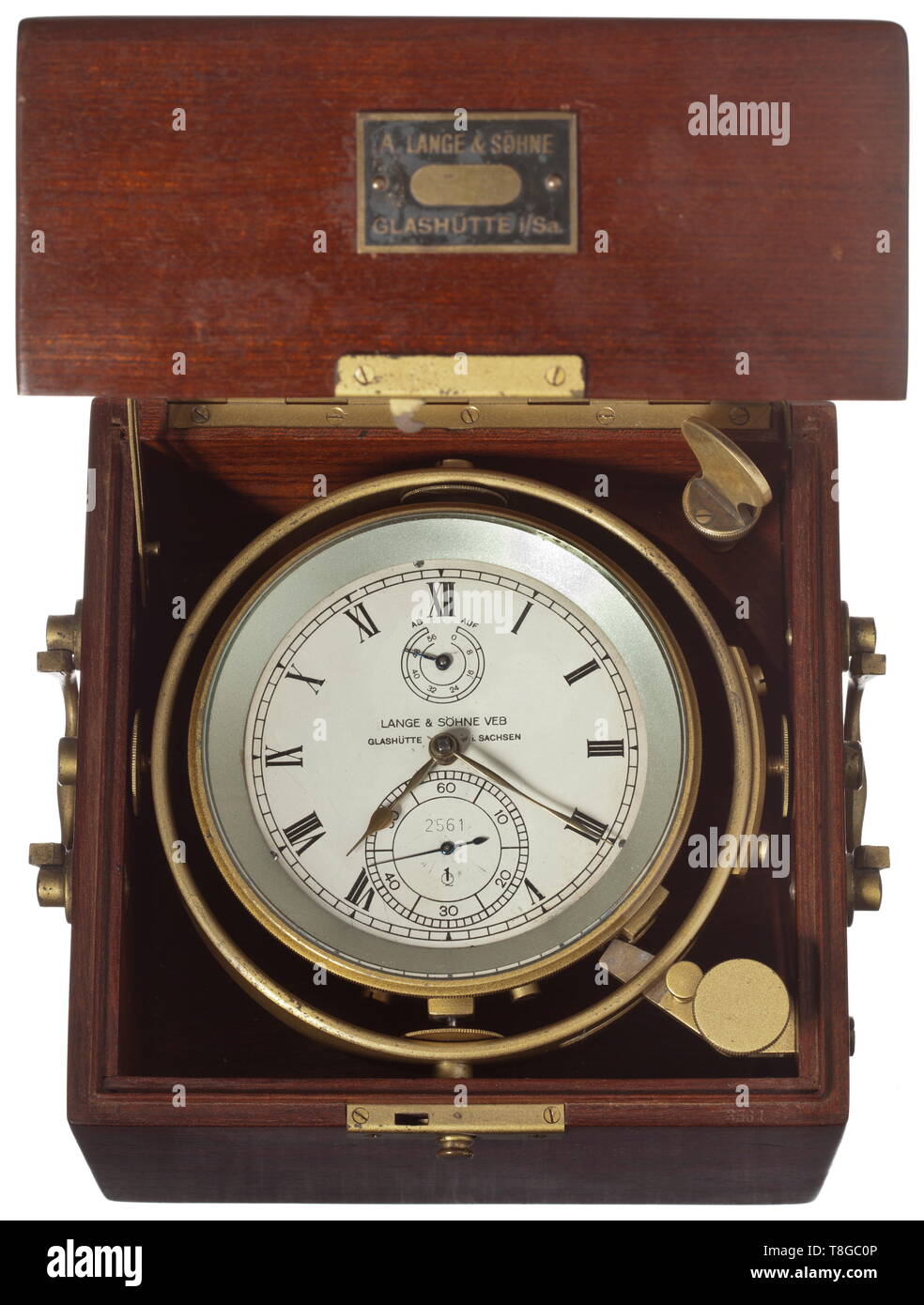 A navy chronometer Lange & Söhne VEB, Glashütte circa 1950, serial ...