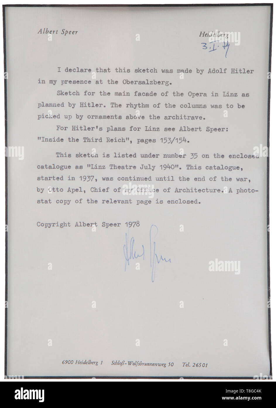 Hitlers Sketch His High Resolution Stock Photography and Images - Alamy