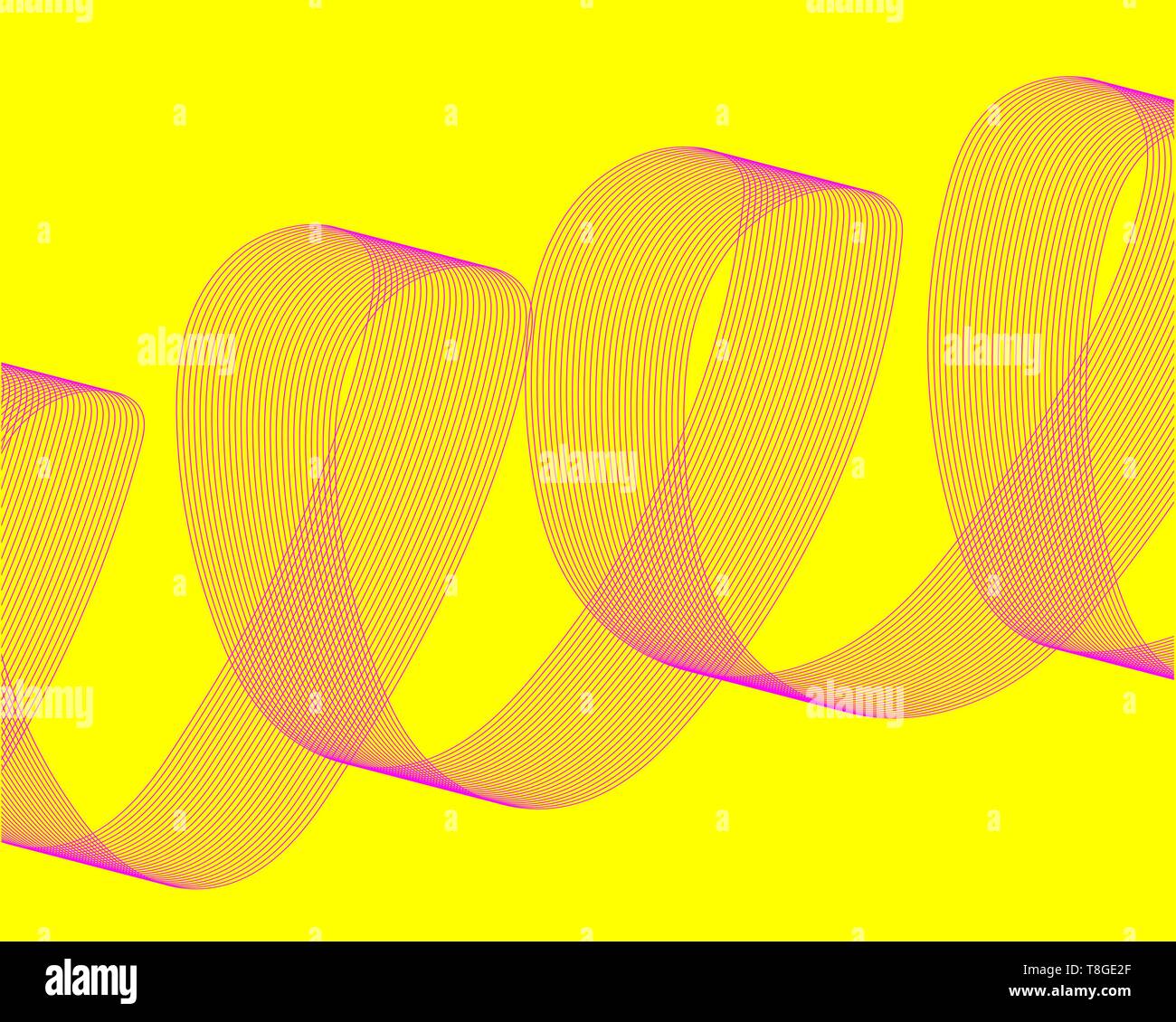 Bright color pattern pink grid lines on a yellow background Stock ...