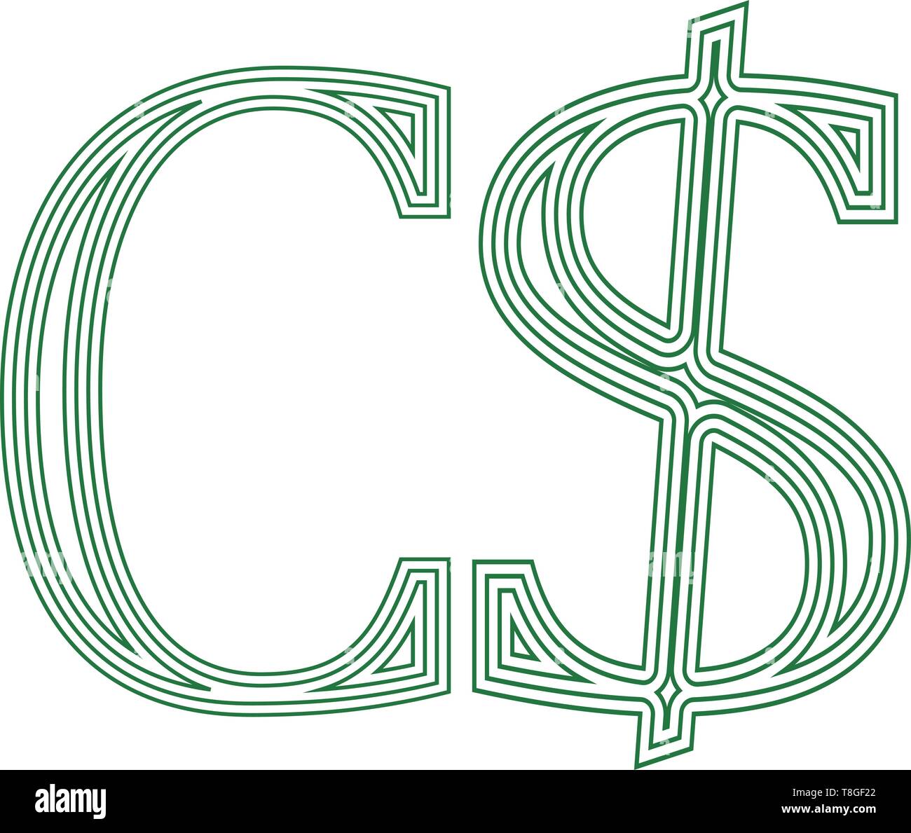 Dollar Canada canadian currency unit symbol currency symbol icon ...