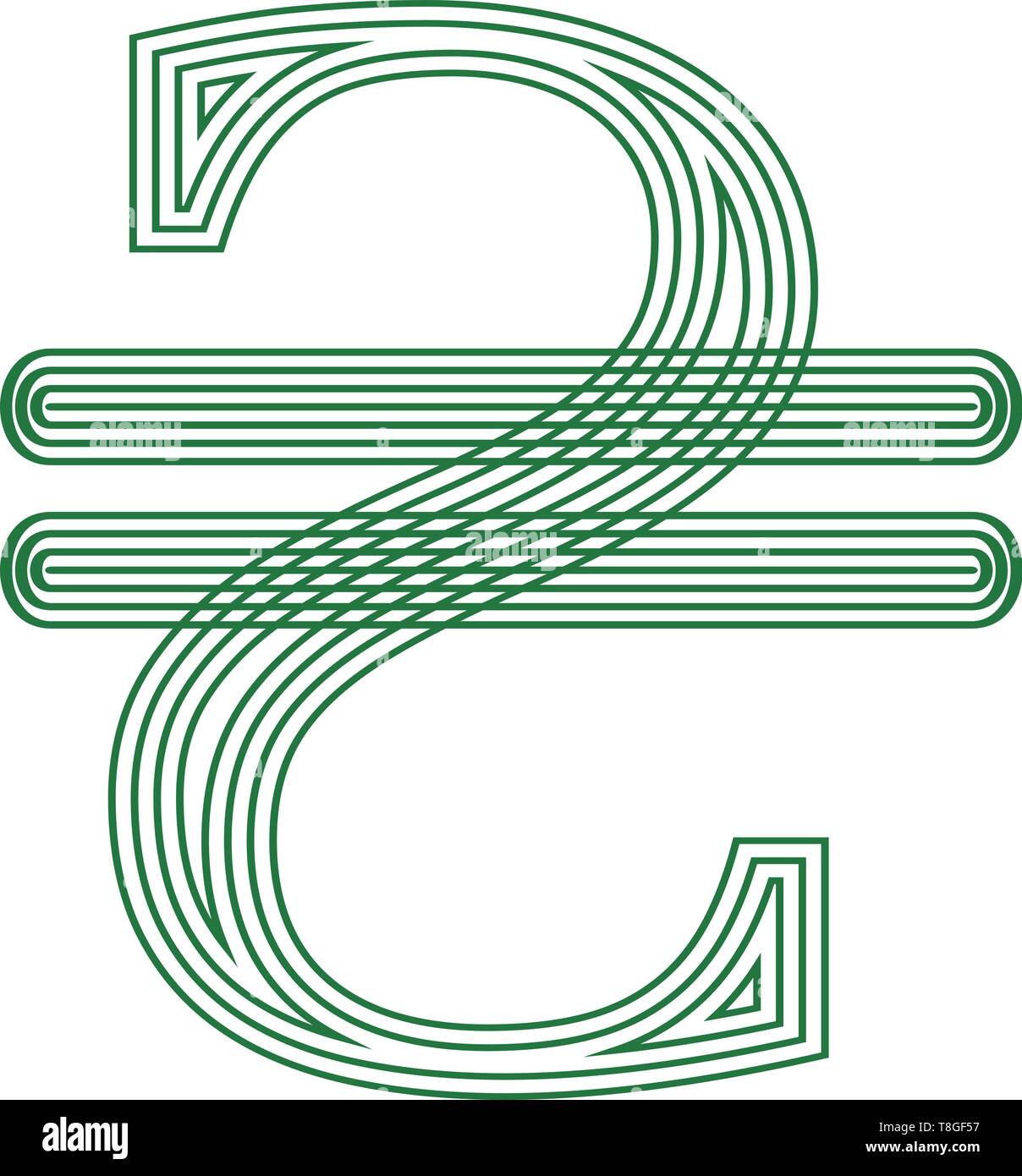 Hryvnia Ukraine currency unit symbol currency symbol icon striped ...