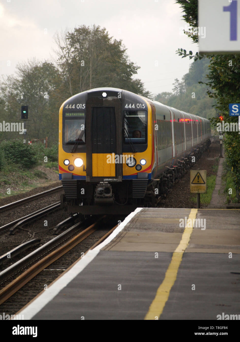 South West Trains carriages at Shawford Railway Station,Hampshire ...