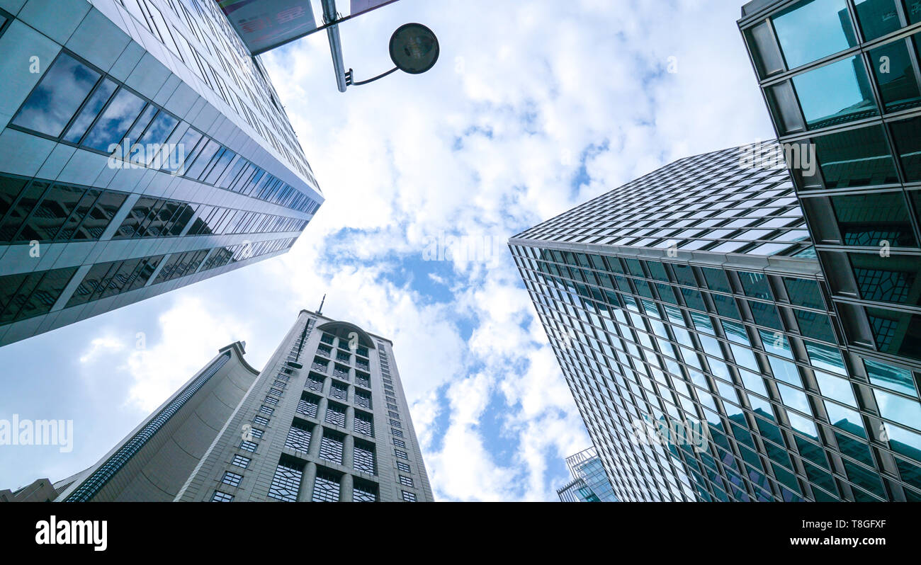 Common modern business skyscrapers, high rise buildings, architecture ...