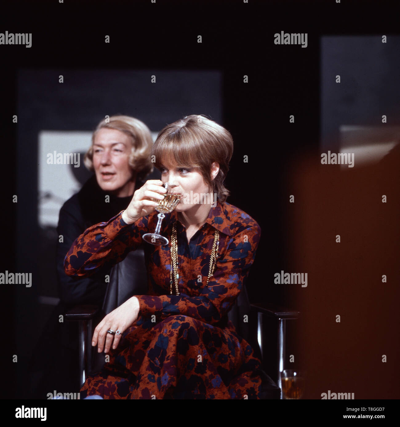 Schauspielerin Romy Schneider mit Ehemann Harry Meyen bei einer ...