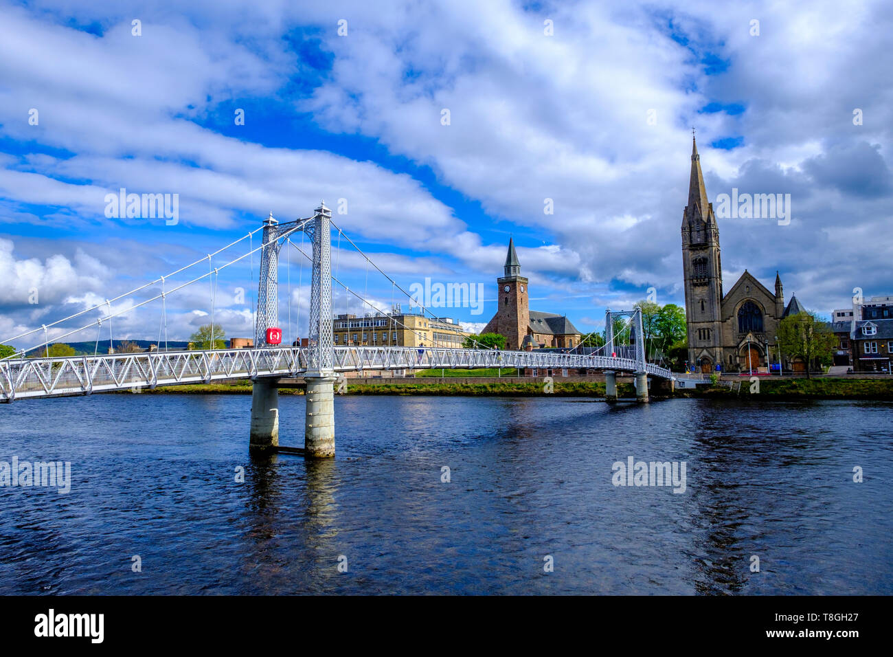 A footbridge over the River Ness in Inverness, Scotland Stock Photo - Alamy