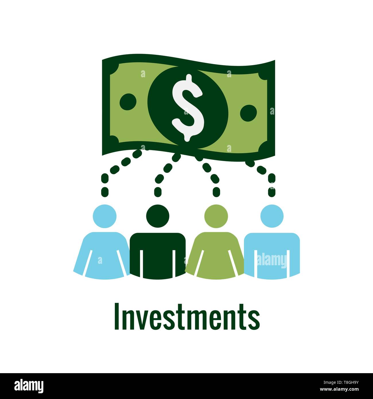 Retirement Investments / Dividend Income, Mutual Fund, IRA Icon set ...