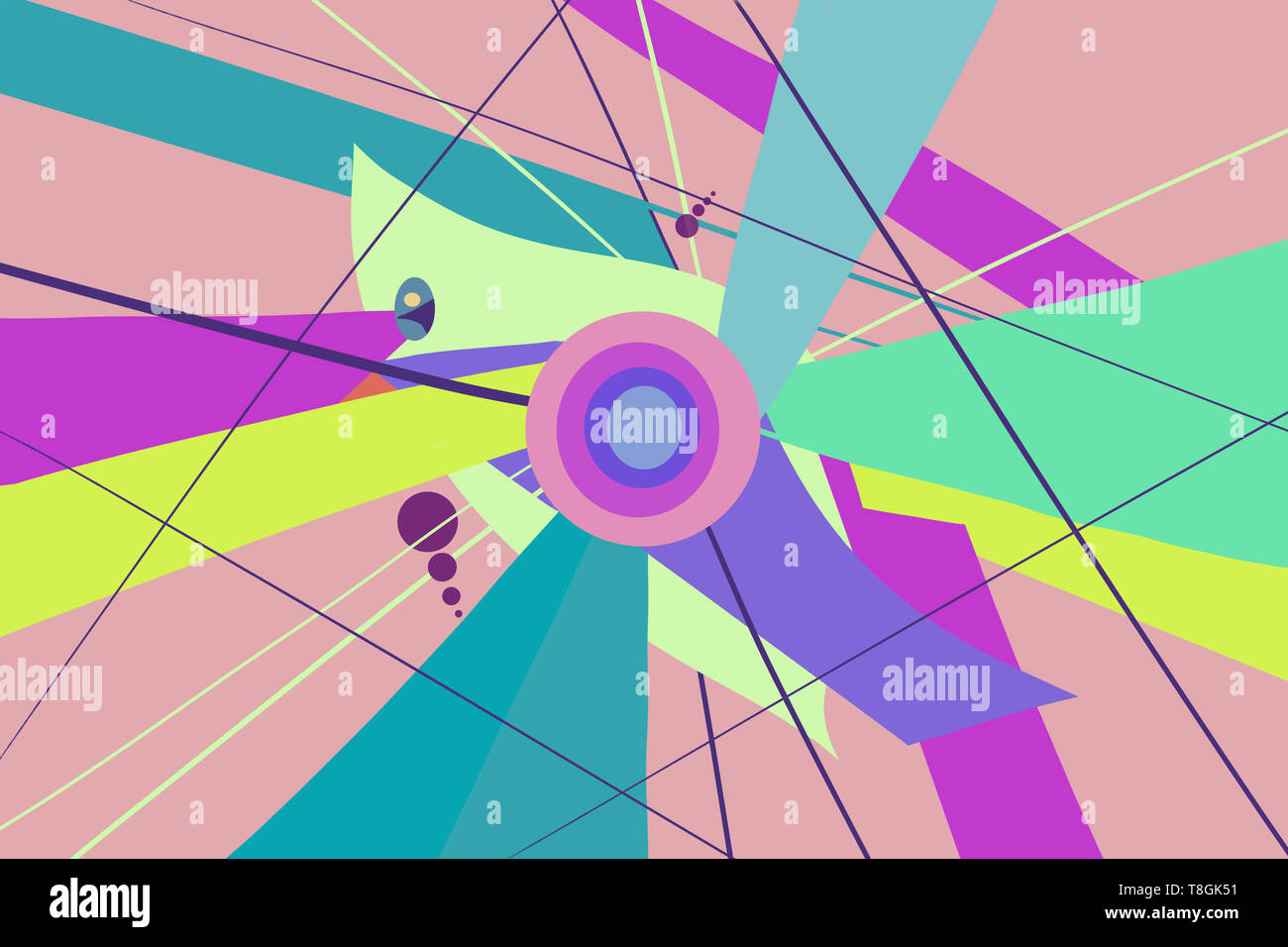 Modern colorful flow poster background. Geometric shapes. Abstract ...