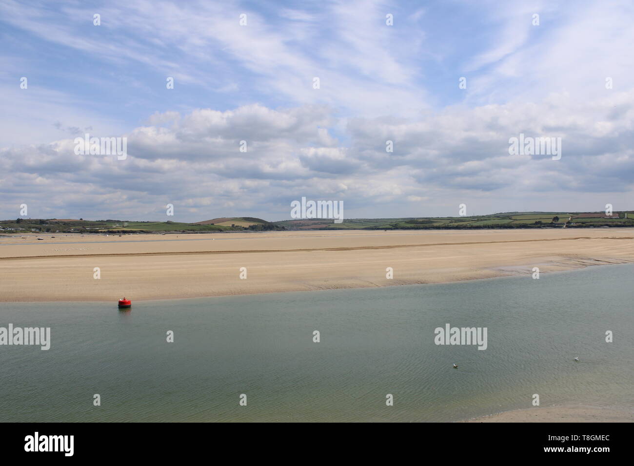 Padstow Harbour and estuary Cornwall Stock Photo - Alamy