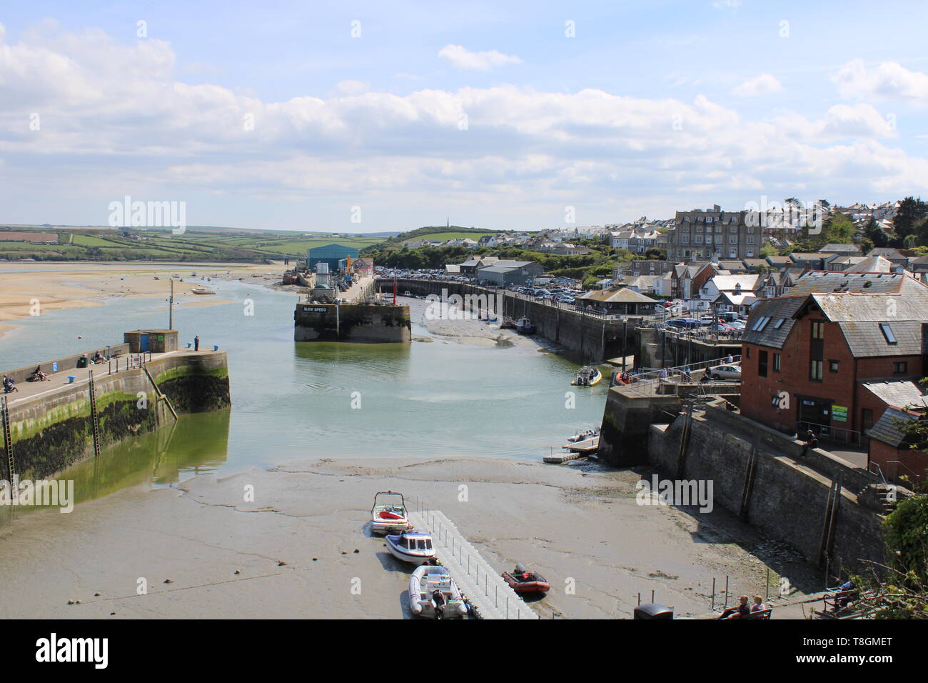 Padstow Harbour and estuary Cornwall Stock Photo - Alamy