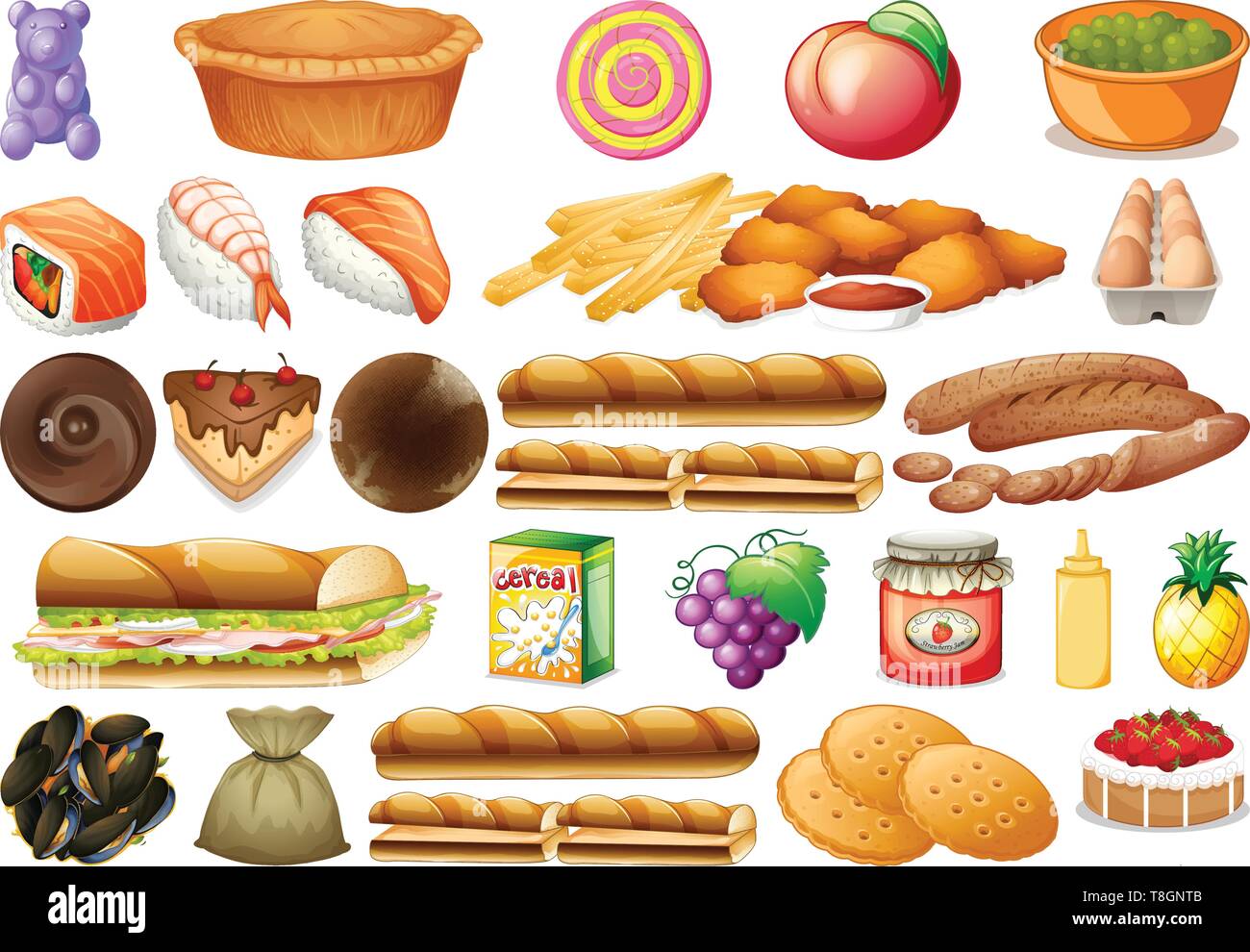 Nugget restaurant Stock Vector Images - Alamy