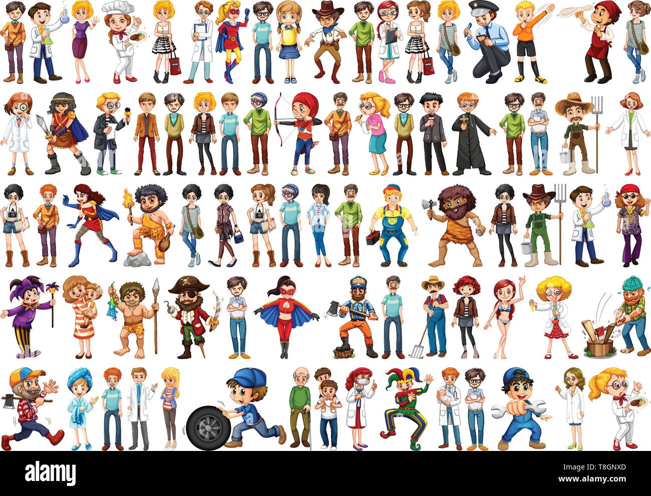 Set of people character illustration Stock Vector Image & Art - Alamy