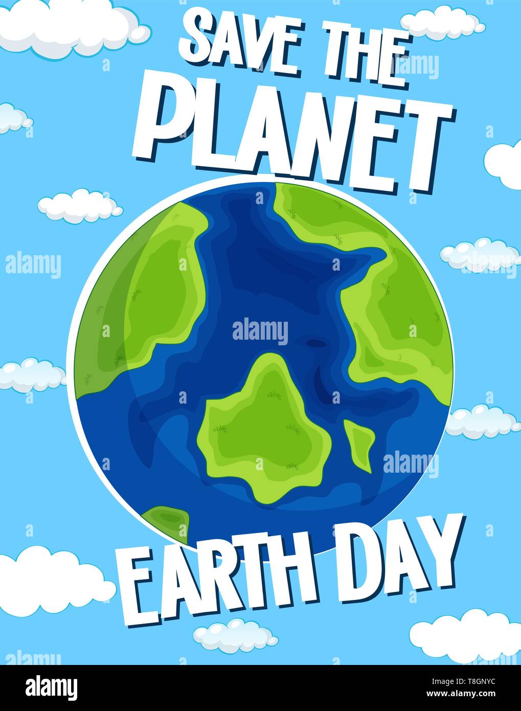Save the planet earth day illustration Stock Vector Image & Art - Alamy