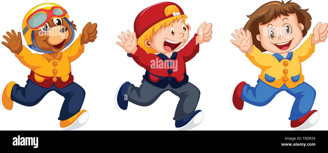 Set of cartoon character illustration Stock Vector Image & Art - Alamy