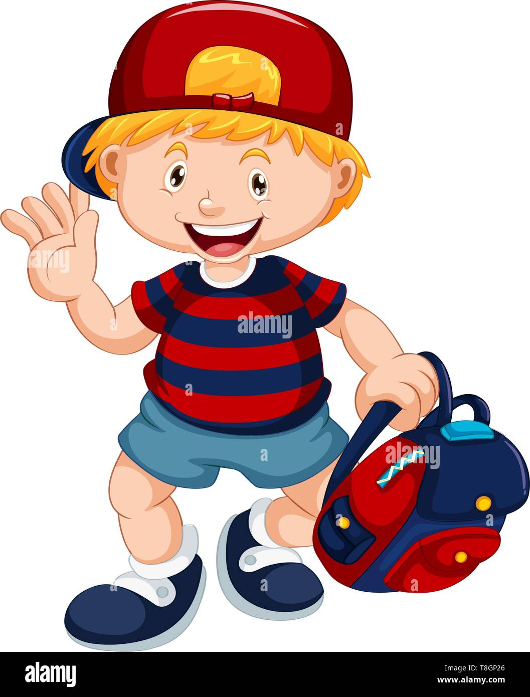 A boy student character illustration Stock Vector Image & Art - Alamy