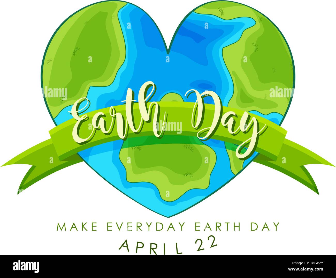 An earth day logo illustration Stock Vector Image & Art - Alamy
