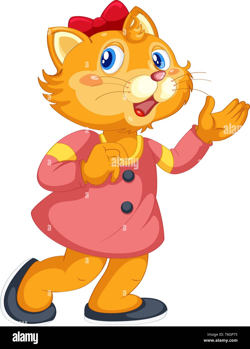 A cute cat character illustration Stock Vector Image & Art - Alamy