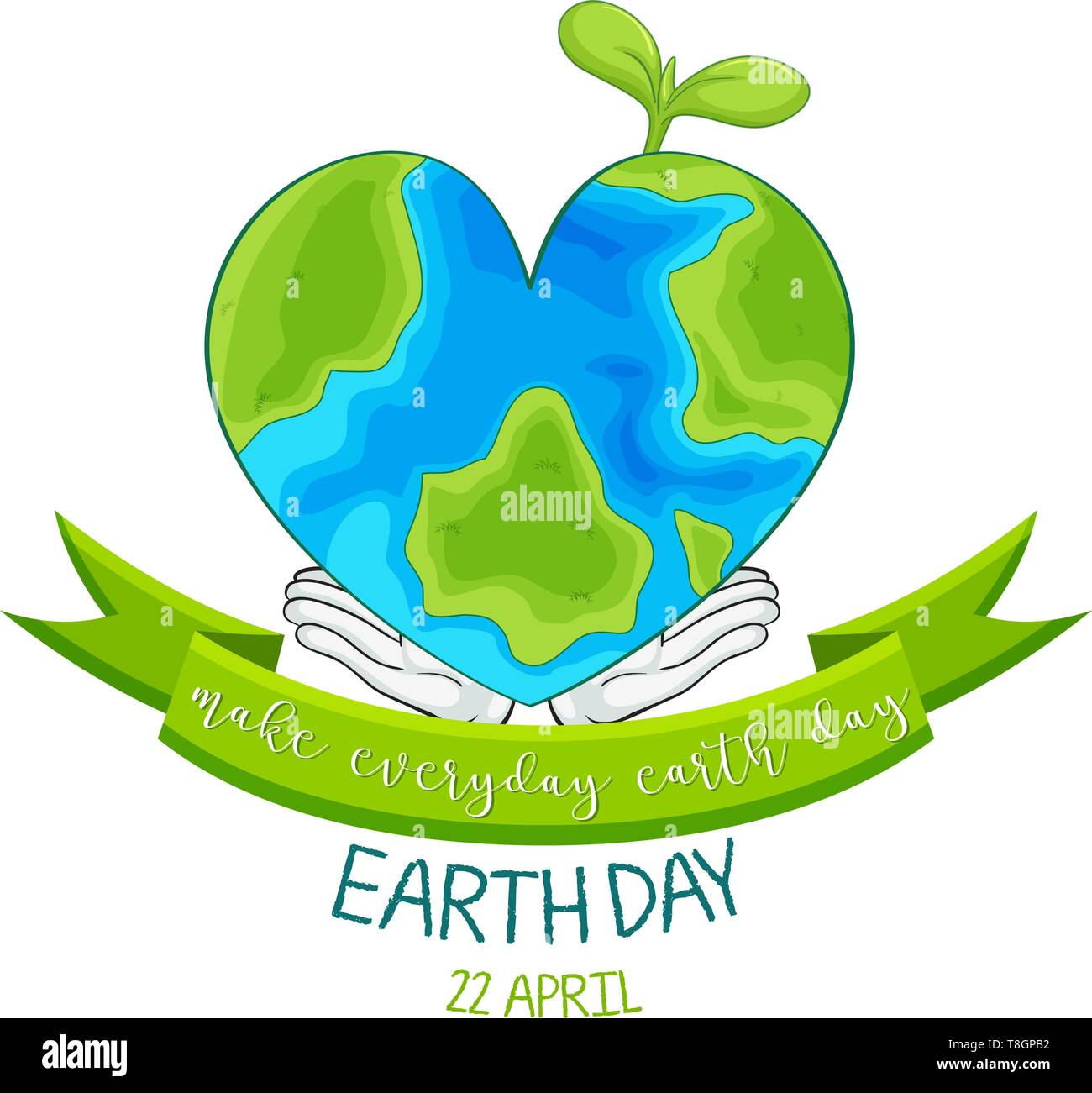 An earth day icon illustration Stock Vector Image & Art - Alamy