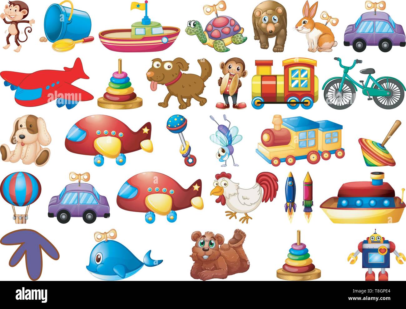 Cute children bicycle toy Stock Vector Images - Alamy