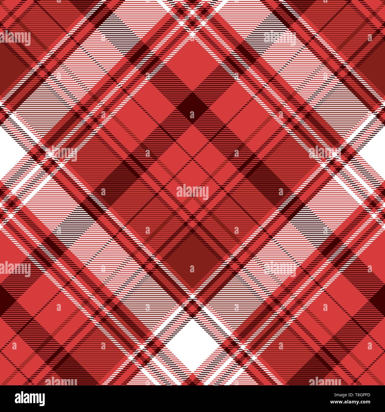 Red tartan fabric texture. Vector illustration Stock Vector Image & Art ...
