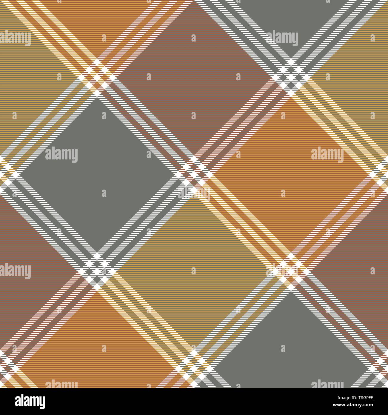 Retro fabric texture check seamless pattern. Vector illustration Stock ...