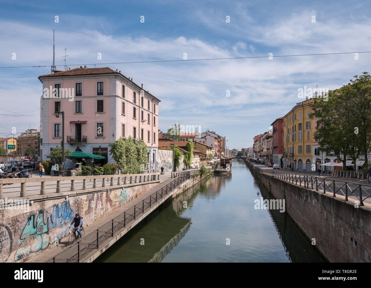 Navigli canal region, Milan, Lombardy, Italy Stock Photo - Alamy