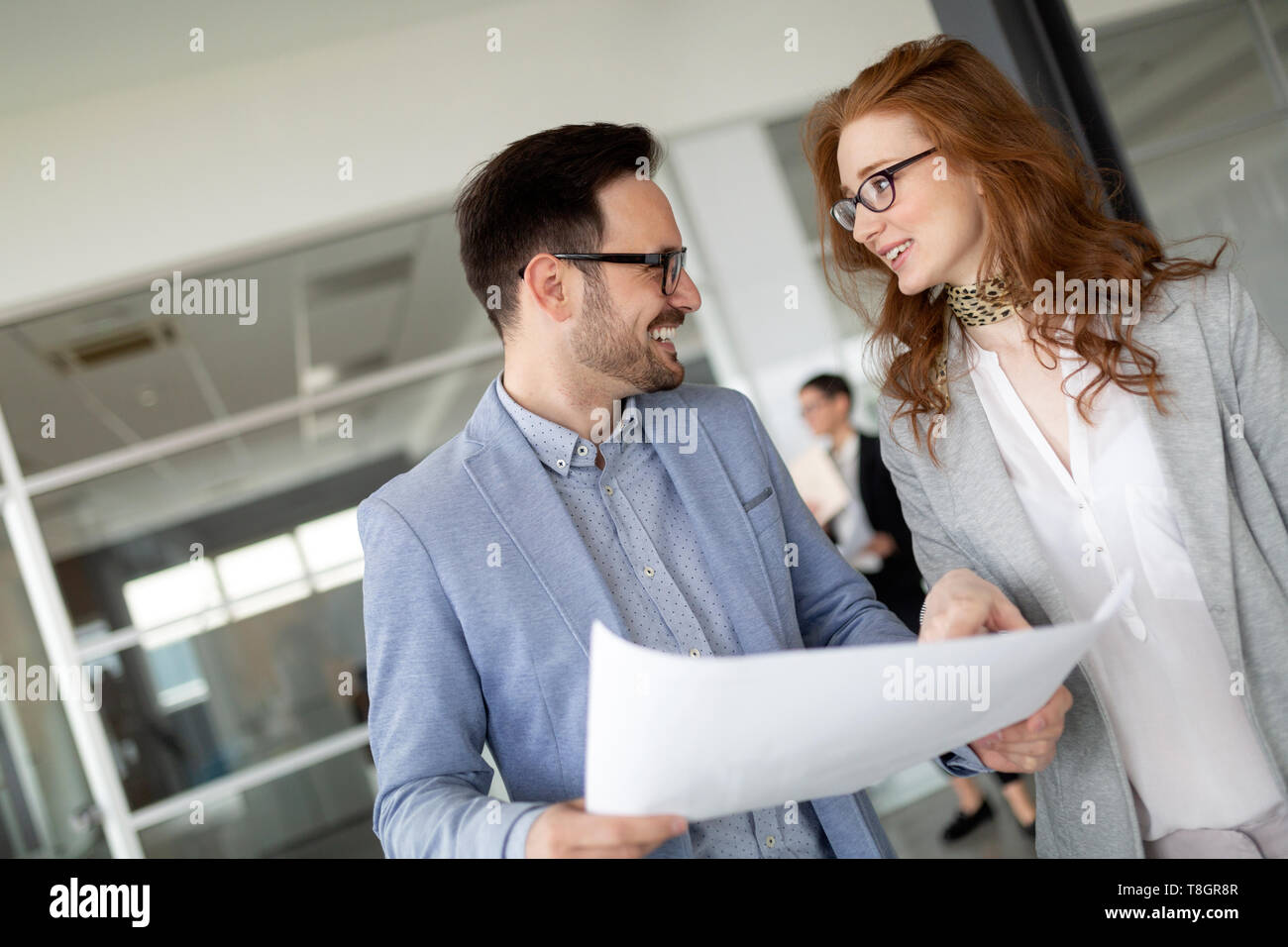 Business people having fun in modern office Stock Photo - Alamy