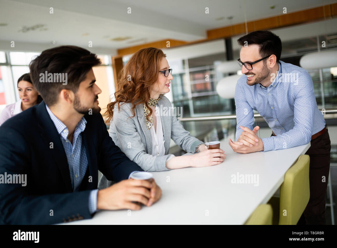 Coffee drinking team High Resolution Stock Photography and Images - Alamy